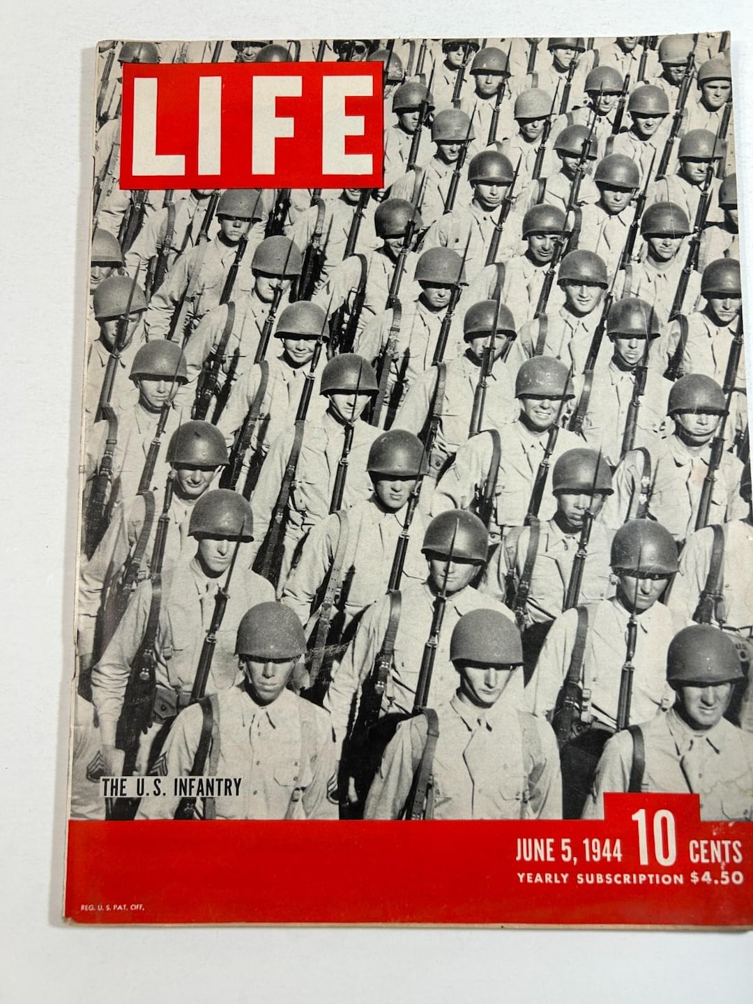 LIFE Magazine June 5 1944 U.S. Infantry Cover WWII Pre D-day Americana ...