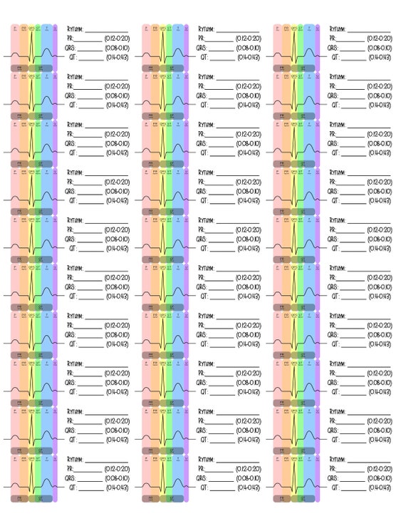 EKG Measurement Label - Etsy
