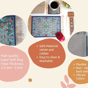 Mouse Pad, Beautiful Turkish Carpet Mousepad, Persian Rug Mouse Mat ...