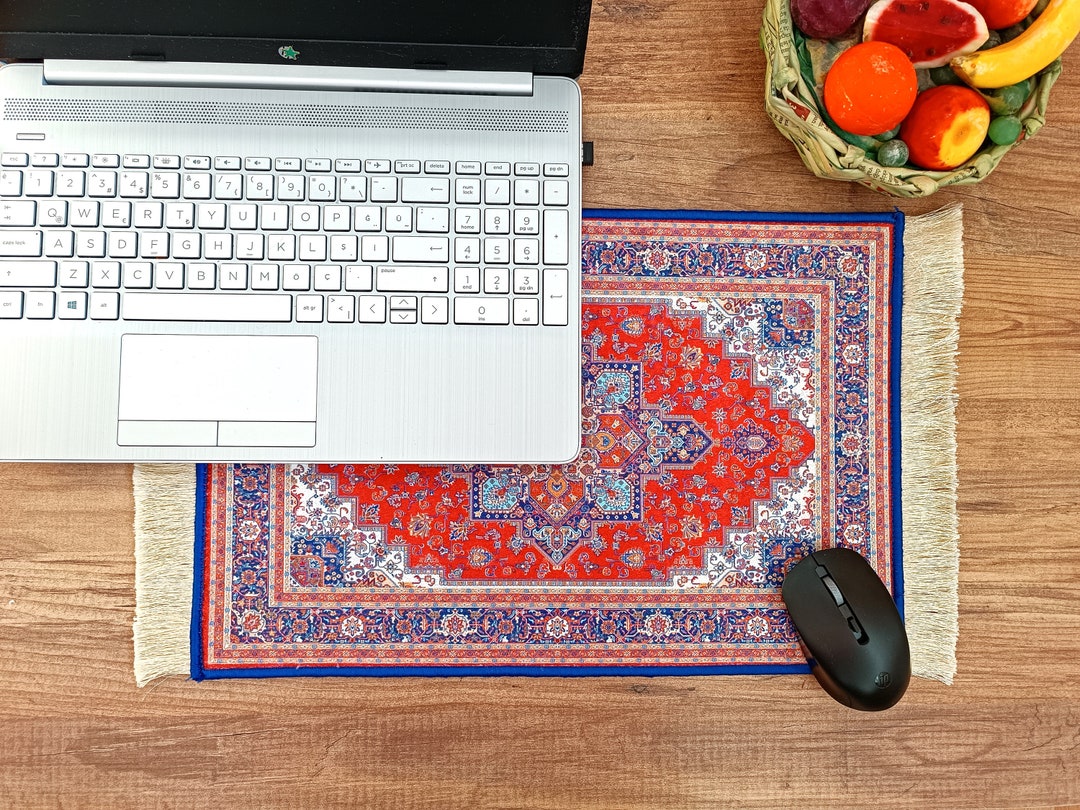 Large Rug Mousepad, 18 X 12 Inches, Turkish Rug Mouse Pad, Persian ...