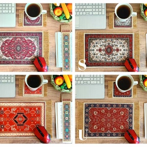 Mousepad, Beautiful Turkish / Persian Rug Mouse Pad, Carpet Mouse Mat ...