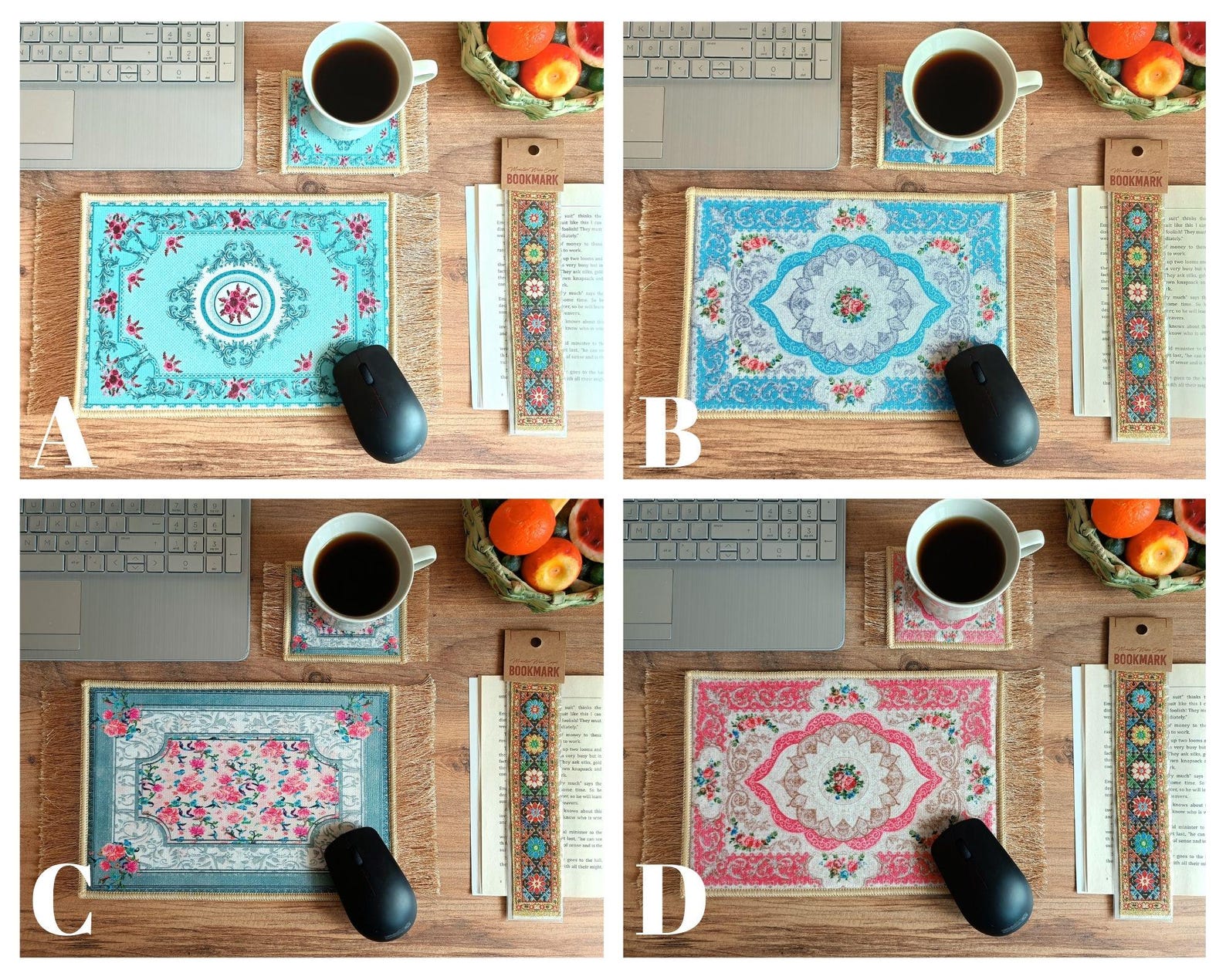 Mousepad, Beautiful Turkish / Persian Kilim Mouse Pad, Rug / Carpet ...