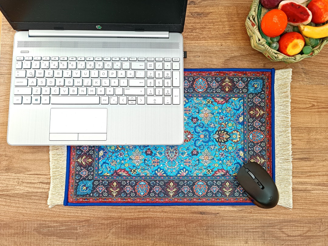 Mouse Pad, 18 X 12 Inches, Turkish Rug Mousepad, Persian Carpet Mouse ...