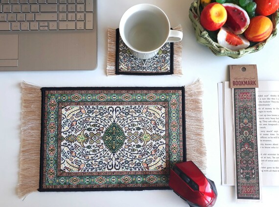 Beautiful Turkish Green Carpet Mousepad Persian Rug Mouse - Etsy