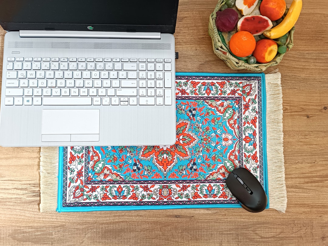 Large Mousepad, Beautiful Turkish Rug Mousepad, Persian Carpet Mouse ...