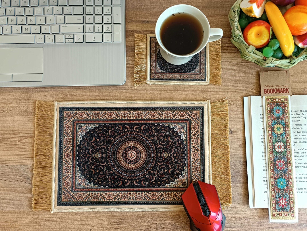 Turkish / Persian Rug Design Mouse Pad, Cute Mousepad, Home Office Desk ...