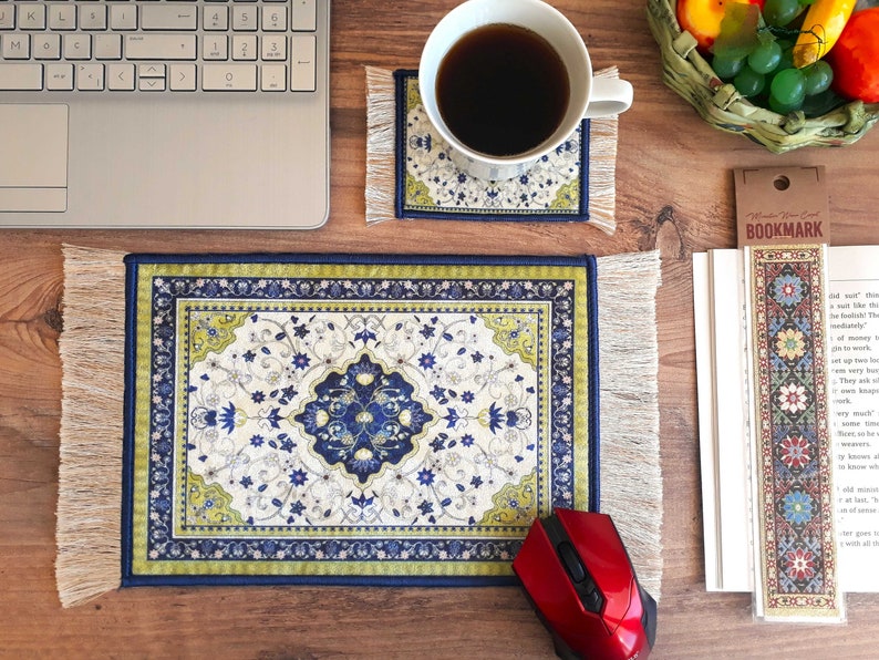 Mouse Pad Beautiful Green Turkish Carpet Mousepad Persian - Etsy