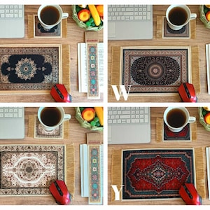 Mousepad, Beautiful Turkish / Persian Rug Mouse Pad, Carpet Mouse Mat ...