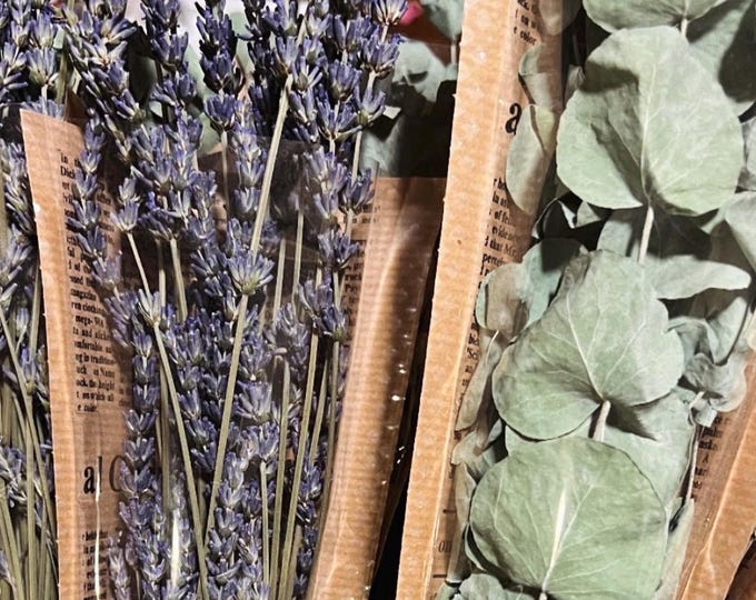 Dried Lavender & Eucalyptus Bundles for DIY Crafts |self-care and ...
