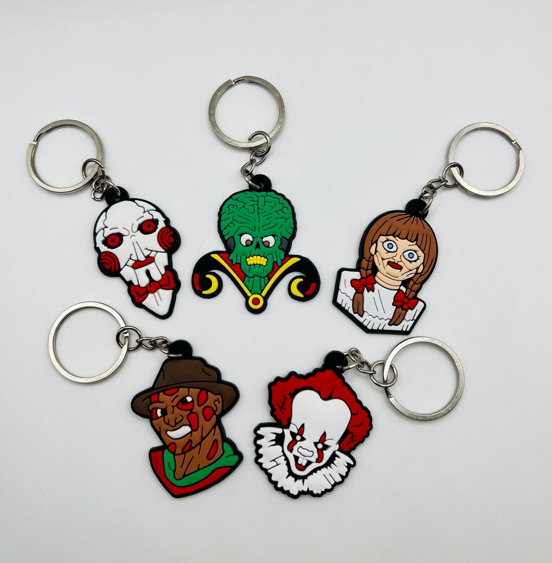 Keychains Horror Halloween Freddy Krueger Pennywise It the Clown Skull ...