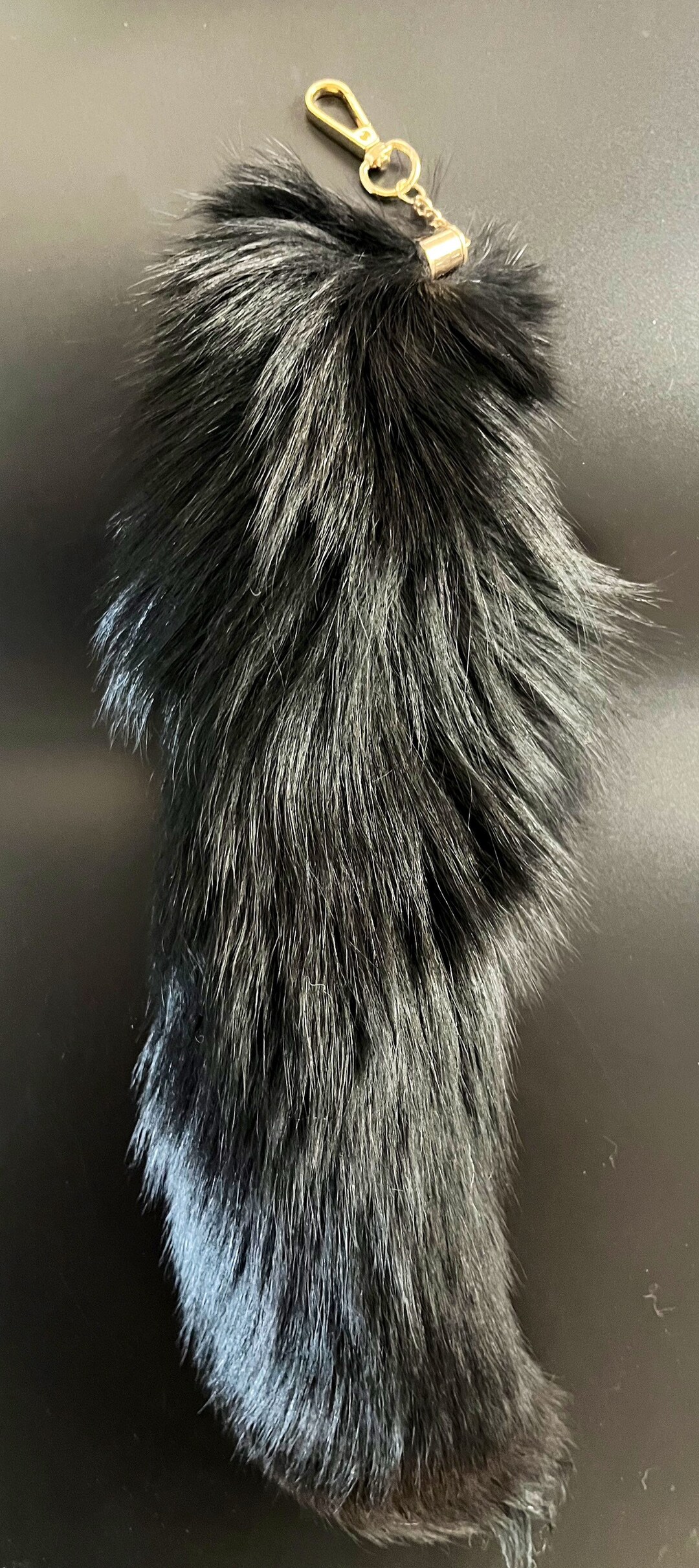 Fluffy Tail Keychain Faux Fox Tail Furry Large Long - Etsy