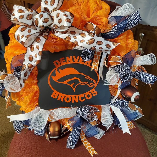 Broncos Wreath - Etsy