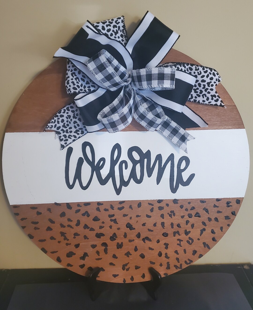 Welcome Dots Door Hanger: 18 Inch - Etsy