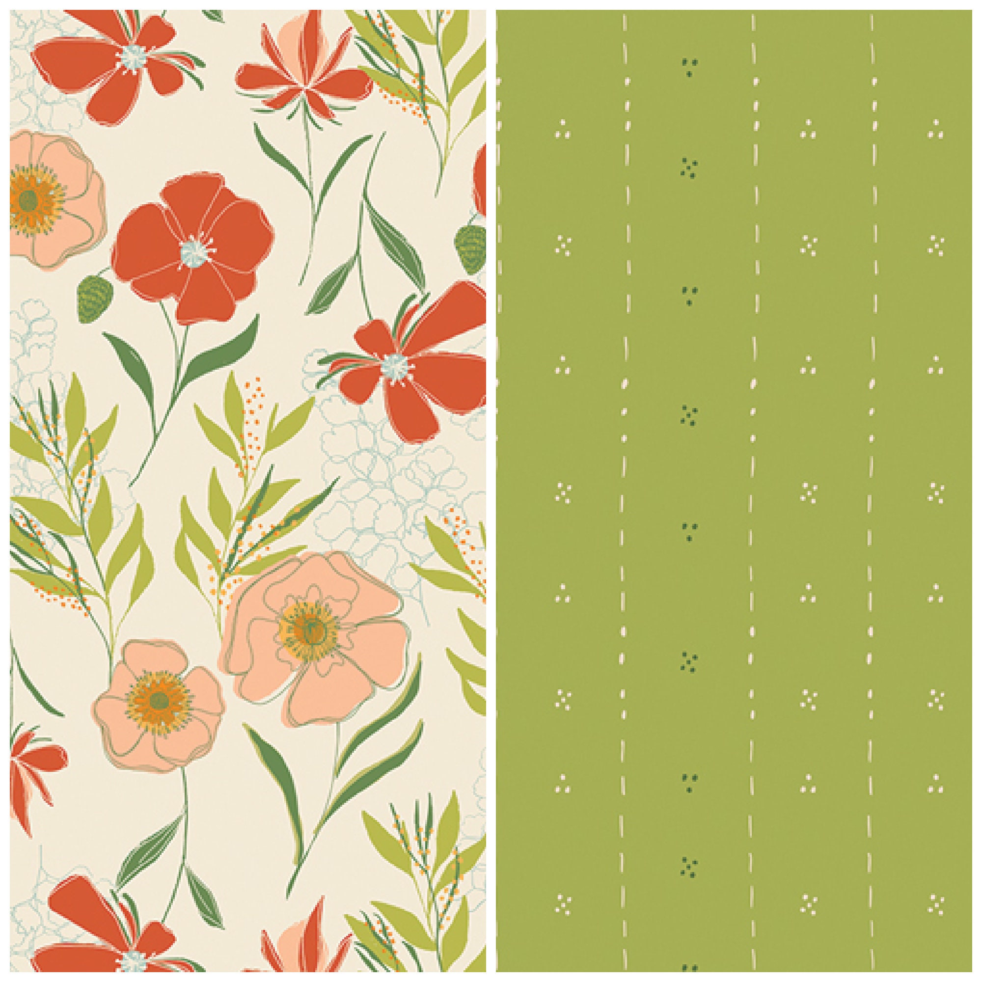 Grow & Harvest Fat Quarter Bundle by Alexandra Bordallo, Art Gallery Fabrics, Spring Fabric ...