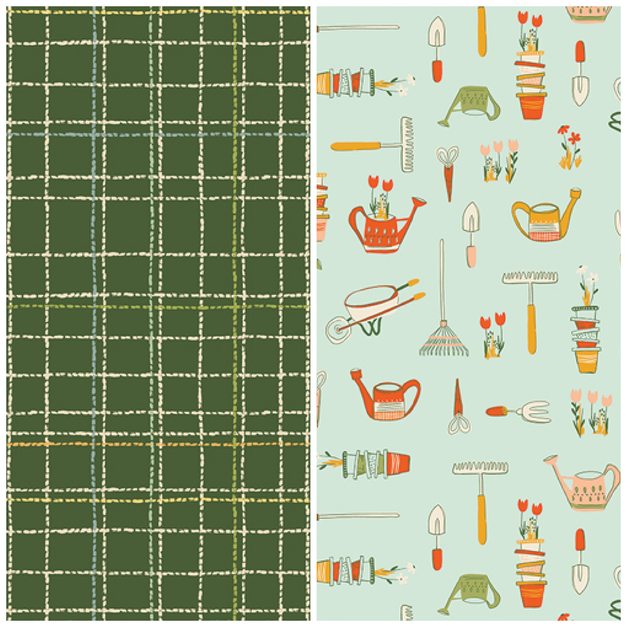 Grow & Harvest Fat Quarter Bundle by Alexandra Bordallo, Art Gallery Fabrics, Spring Fabric ...