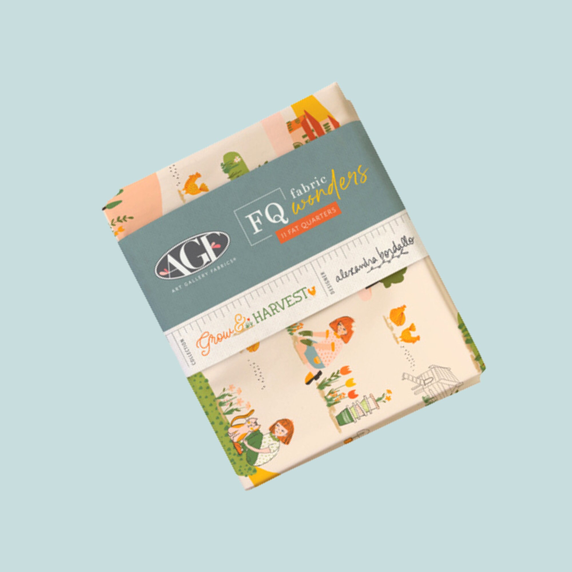 Grow & Harvest Fat Quarter Bundle by Alexandra Bordallo, Art Gallery Fabrics, Spring Fabric ...