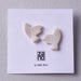 Twin Doves Porcelain Brooch Doves Matte Porcelain Brooch - Etsy