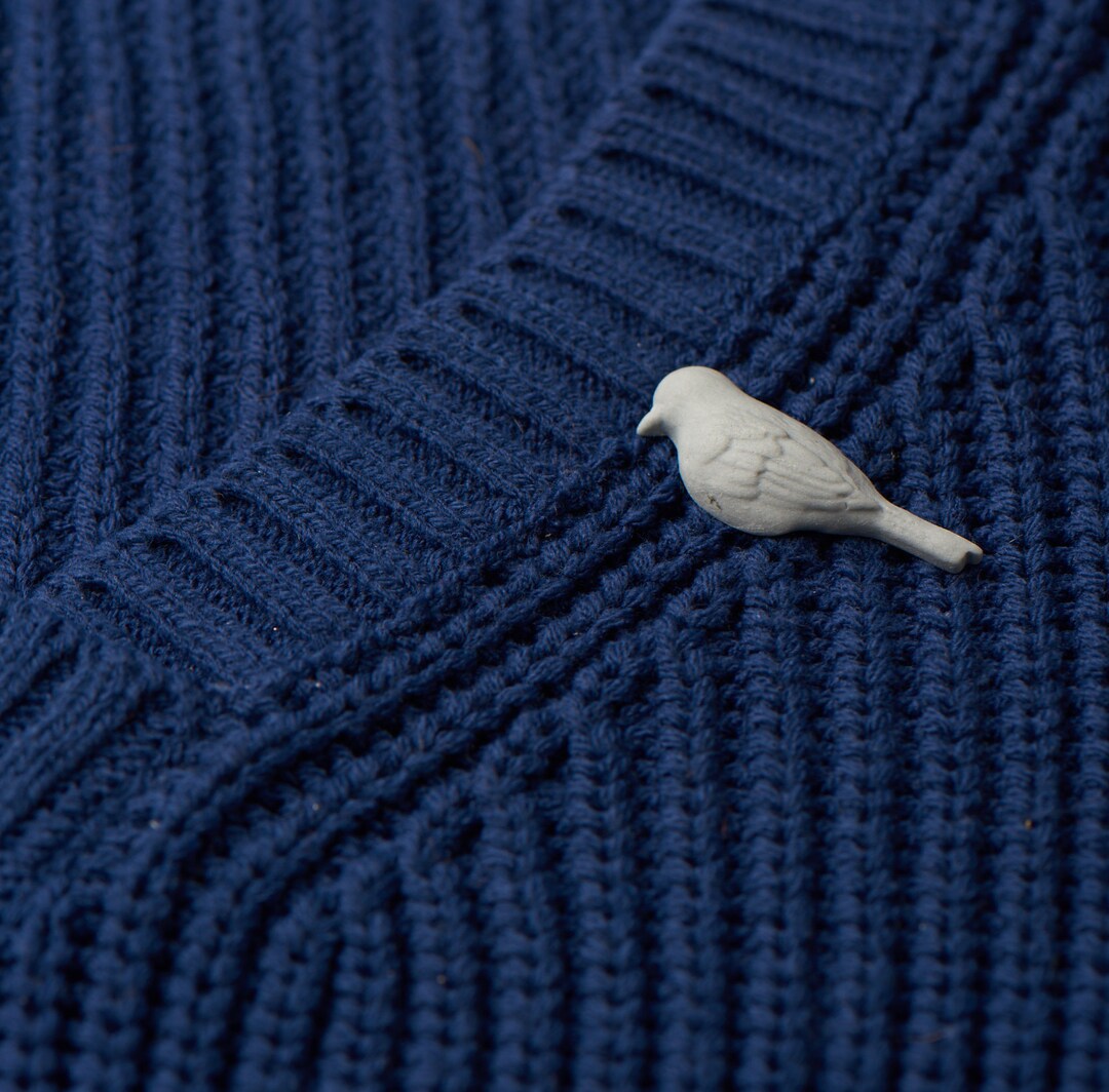 Porcelain Bird Brooch Handmade Matte Porcelain Bird Pin Matte Porcelain ...