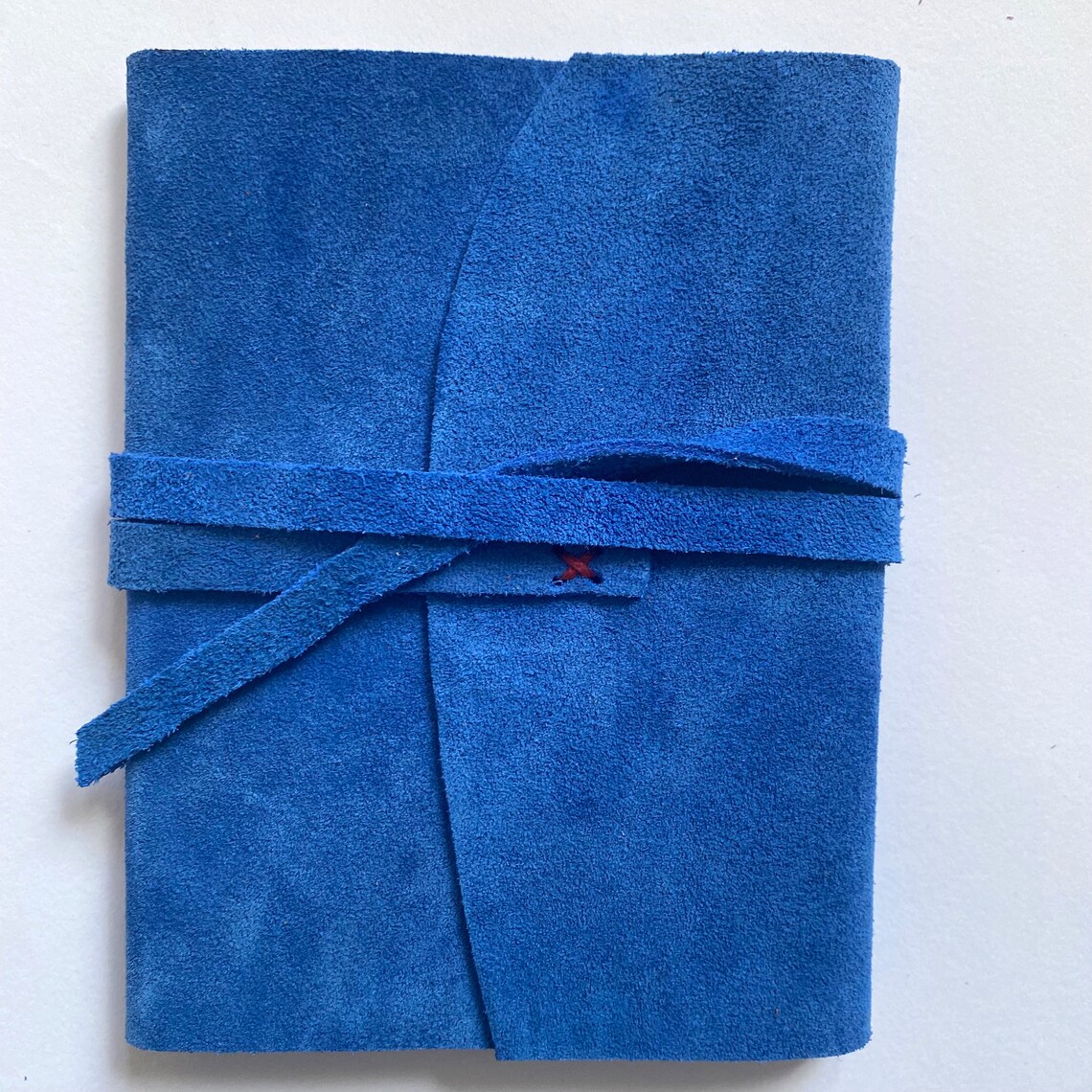 Handmade Suede Journal: Vibrant Color Notebook, Sketchbook (5.5x4.5 ...
