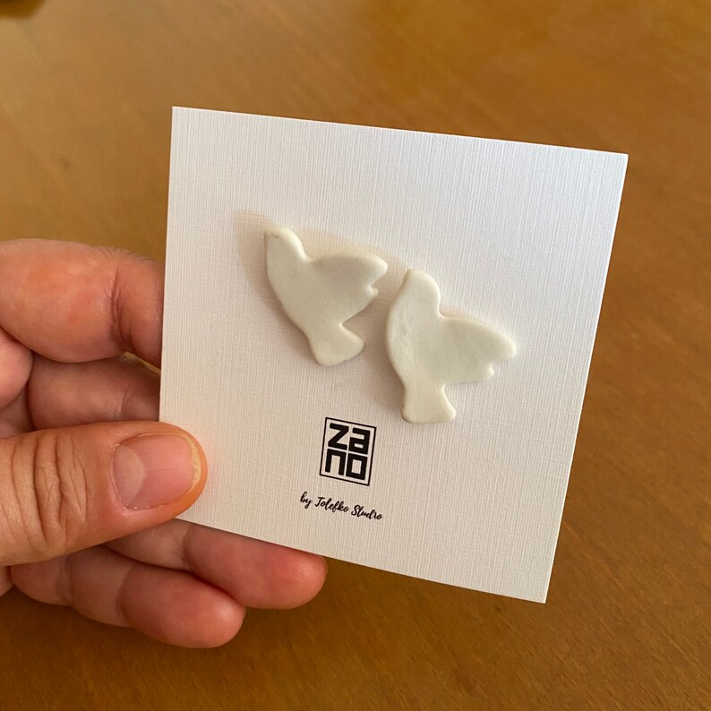 Twin Doves Porcelain Brooch Doves Matte Porcelain Brooch - Etsy