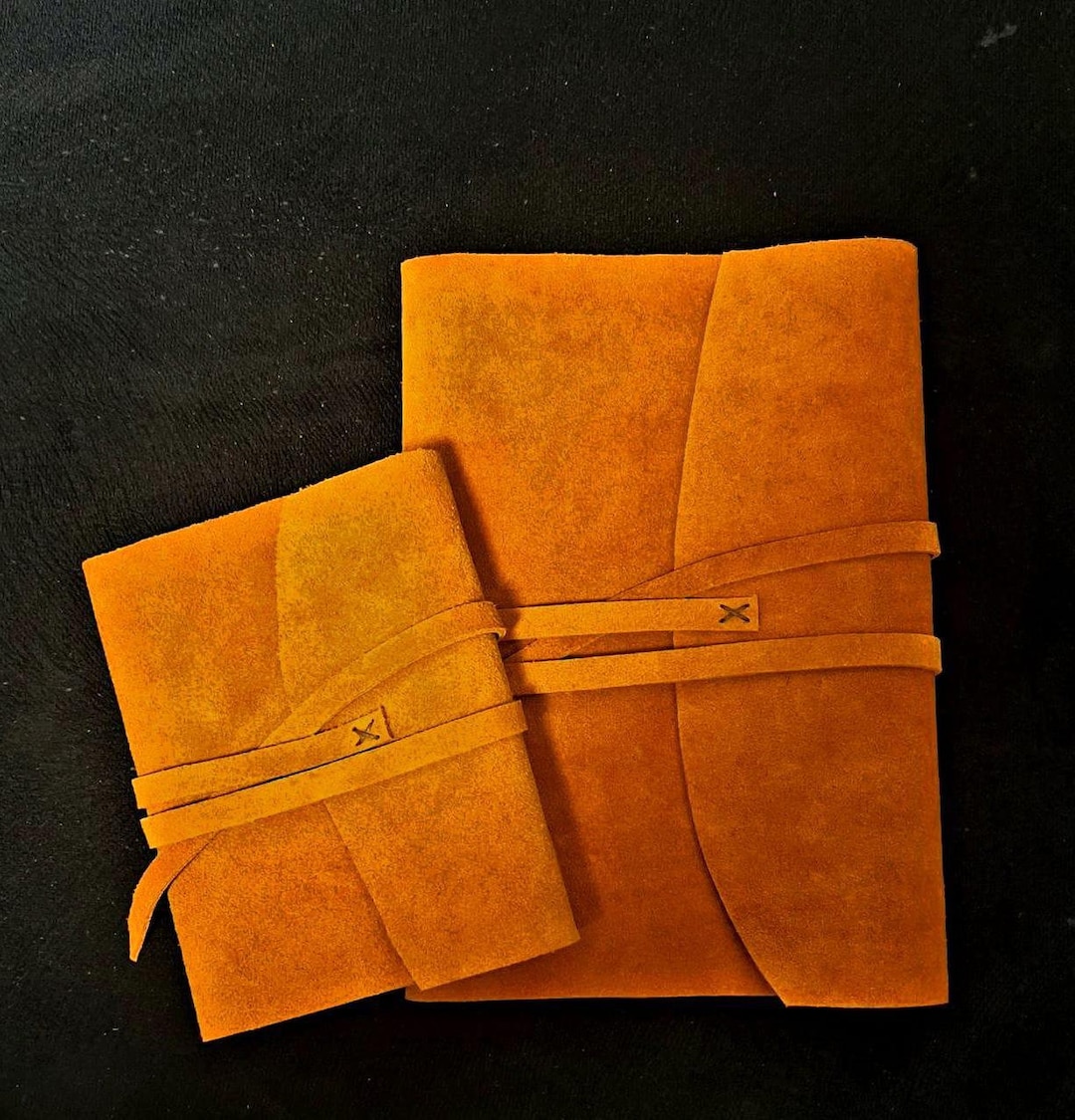 Handmade Suede Notebooks (8x6") in 6 Vibrant Colors - Journals With ...