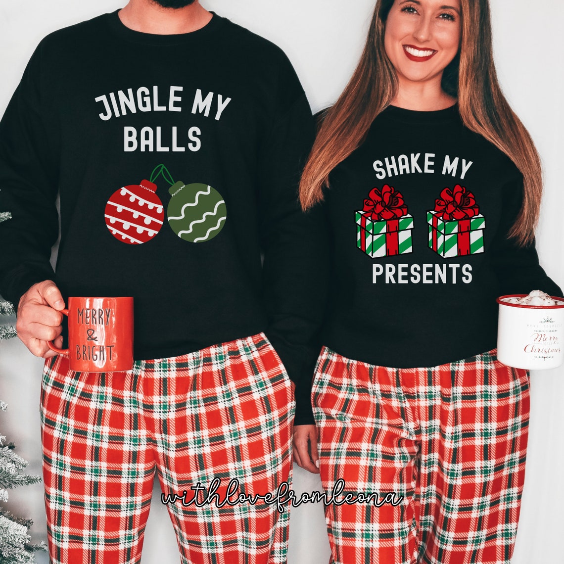 Matching Couples Ugly Christmas Sweater His and Hers Couple - Etsy