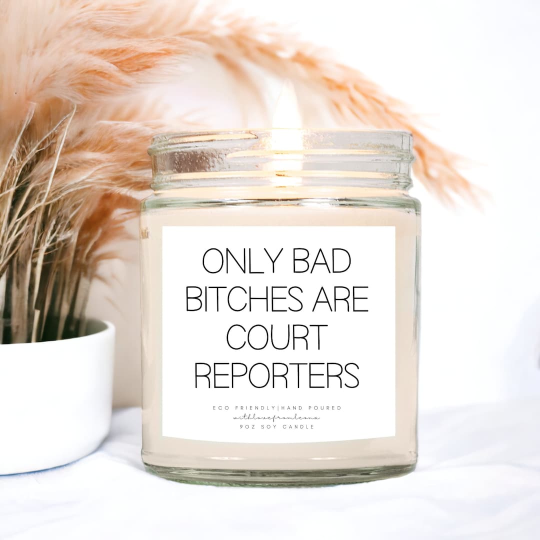 Court Reporter Candle Gift Court Reporter Gifts Thank You Gift New ...