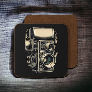 Theatre Coaster Set, Movie Room Coaster Set, Cinema Home Decor Gift ...