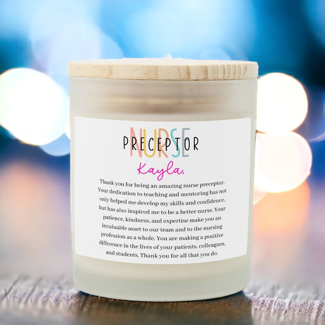 Nurse Preceptor Candle Gift, Nurse Preceptor Candle, Preceptor Gifts ...