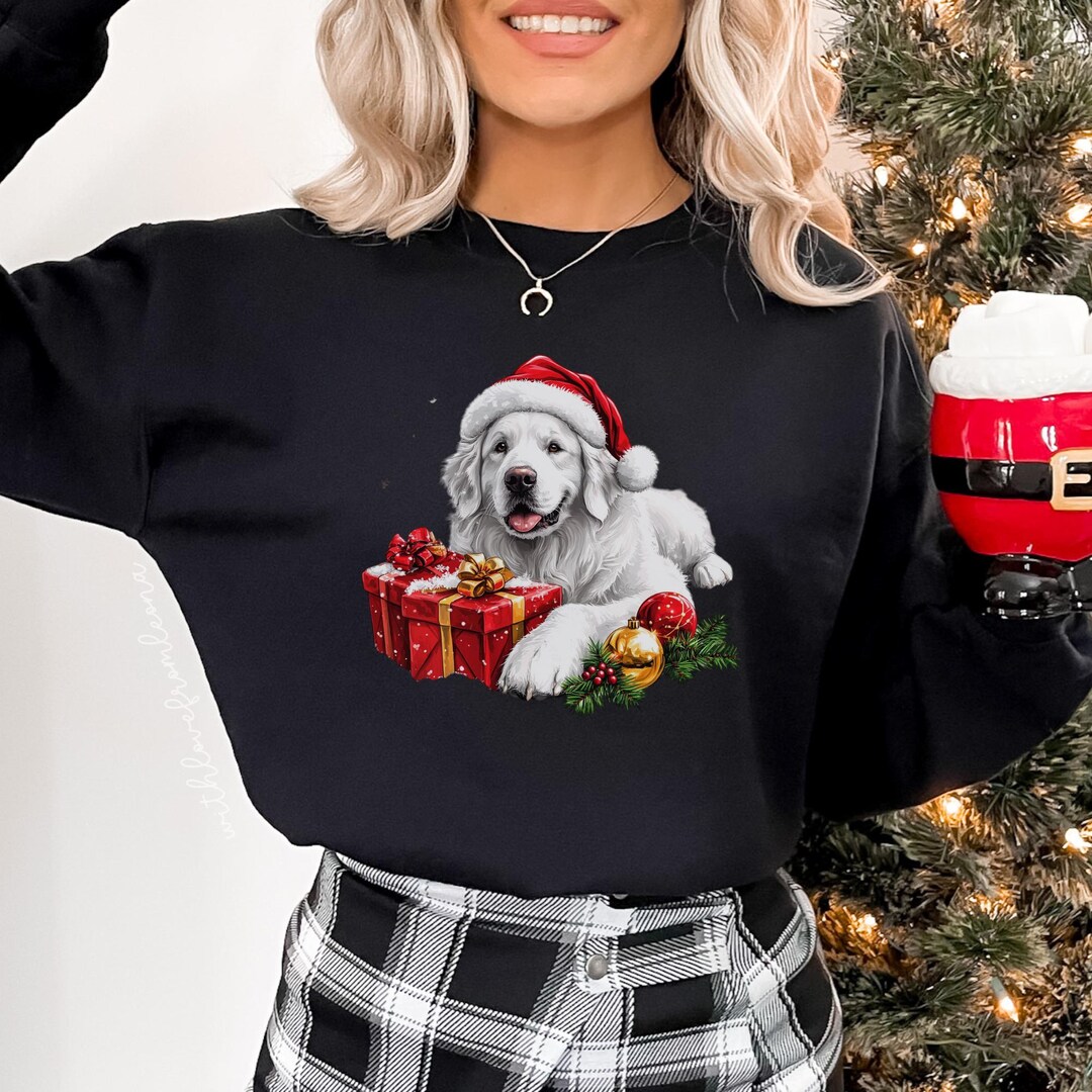 Great Pyrenees Dog Christmas Crewneck Sweatshirt Groomers Vets and ...