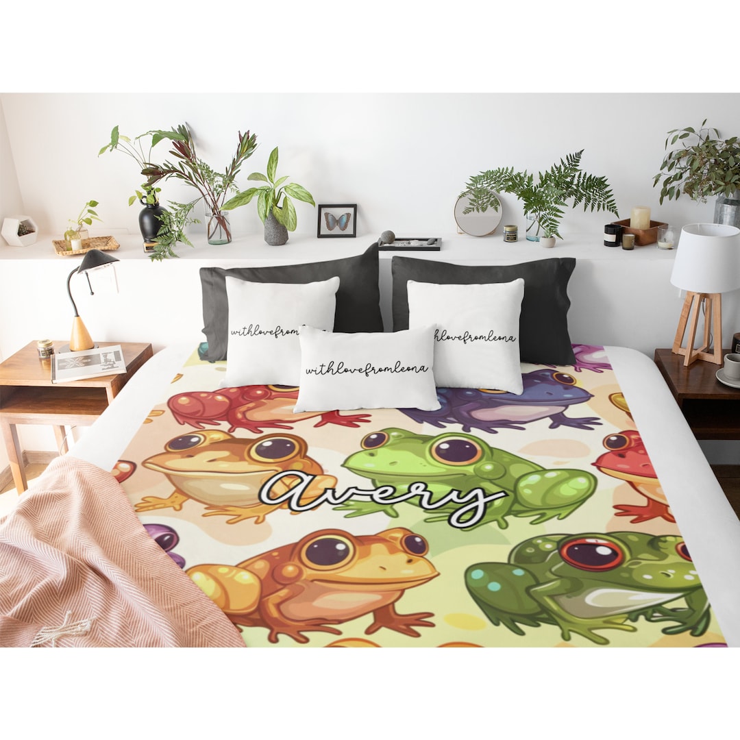 Frogs Blanket Frog Throw Blanket Fleece Blanket Frogs Adult Kid Blanket ...
