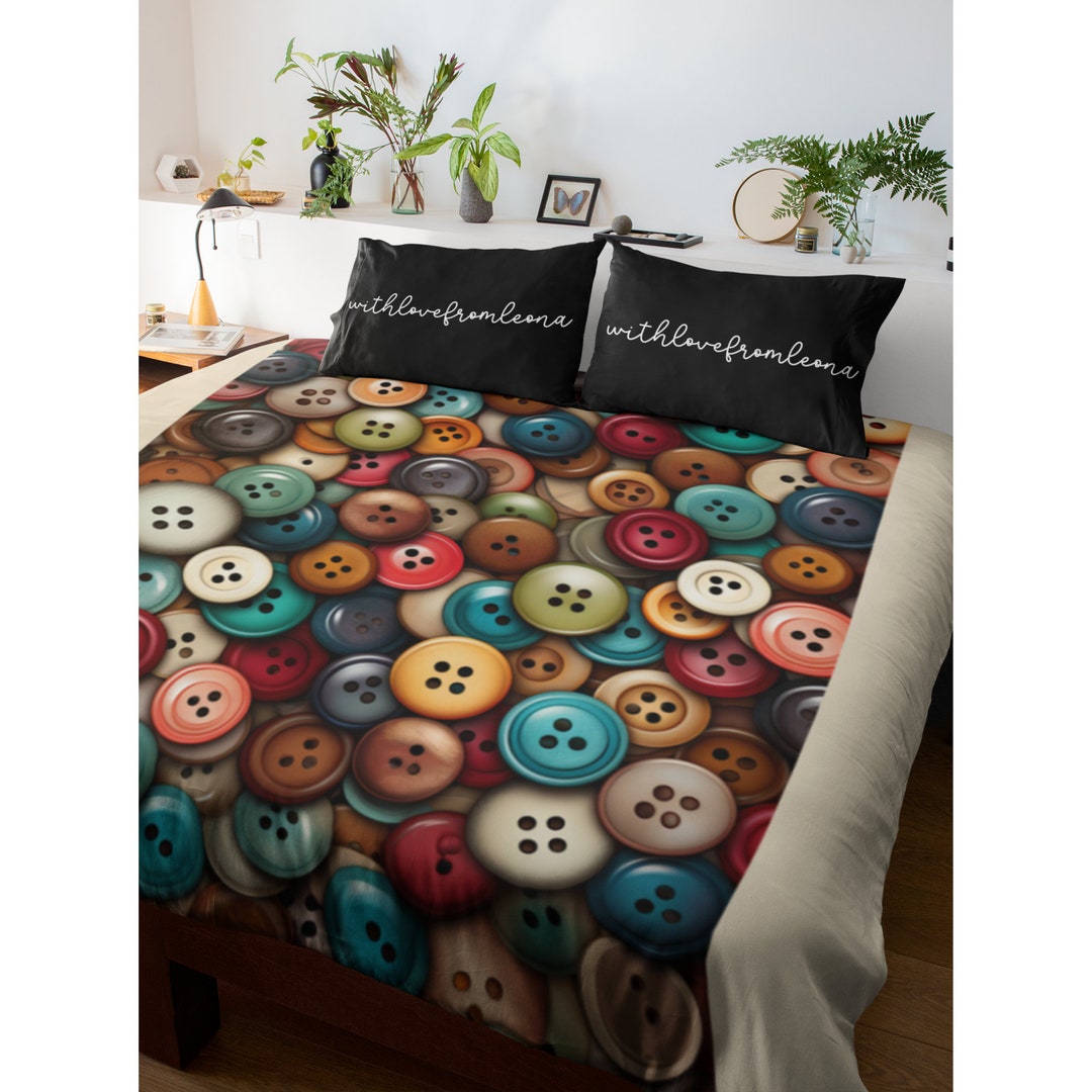 Buttons Blanket - Buttons Throw Blanket - Buttons Gift - Button ...