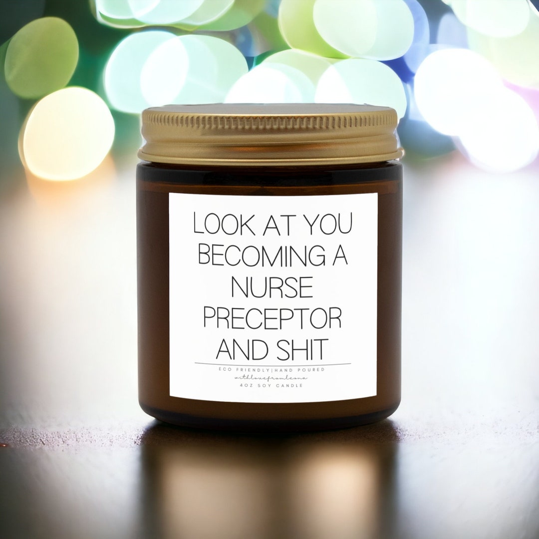 Nurse Preceptor Graduation Candle Gift, New Nurse Preceptor Gift, Gift ...
