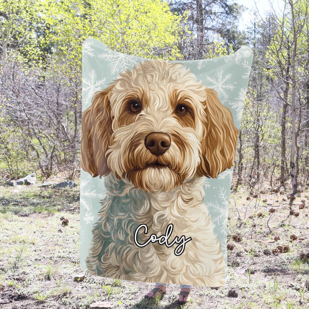 Labradoodle Dog Winter Throw Blanket Labradoodle Adult Kid Blanket ...