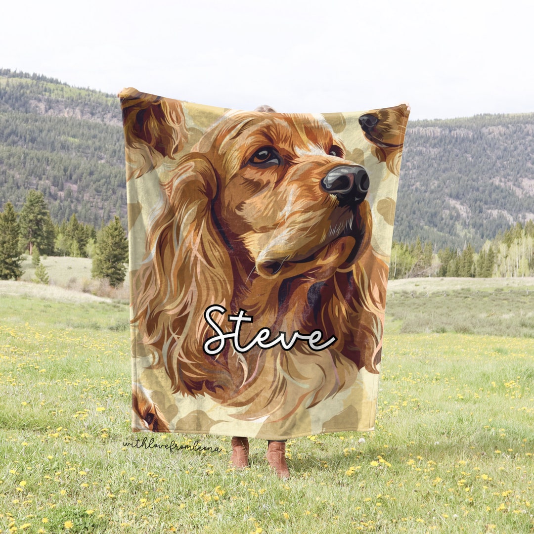 Cocker Spaniel Blanket Cocker Spaniel Throw Blanket Fleece Blanket ...