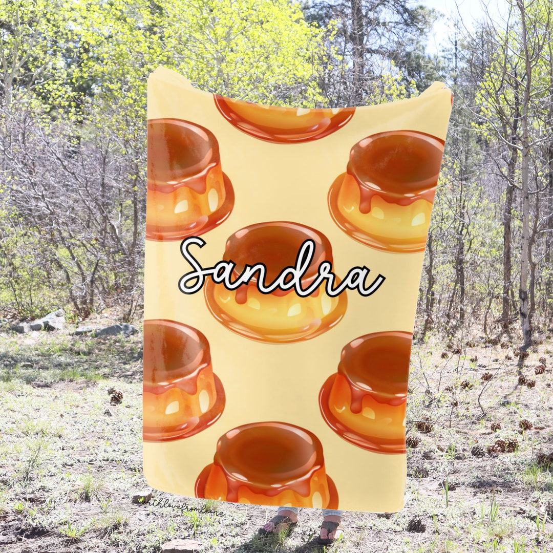 Caramel Flan Blanket Flan Throw Blanket Flan Fleece Blanket Flan Adult ...