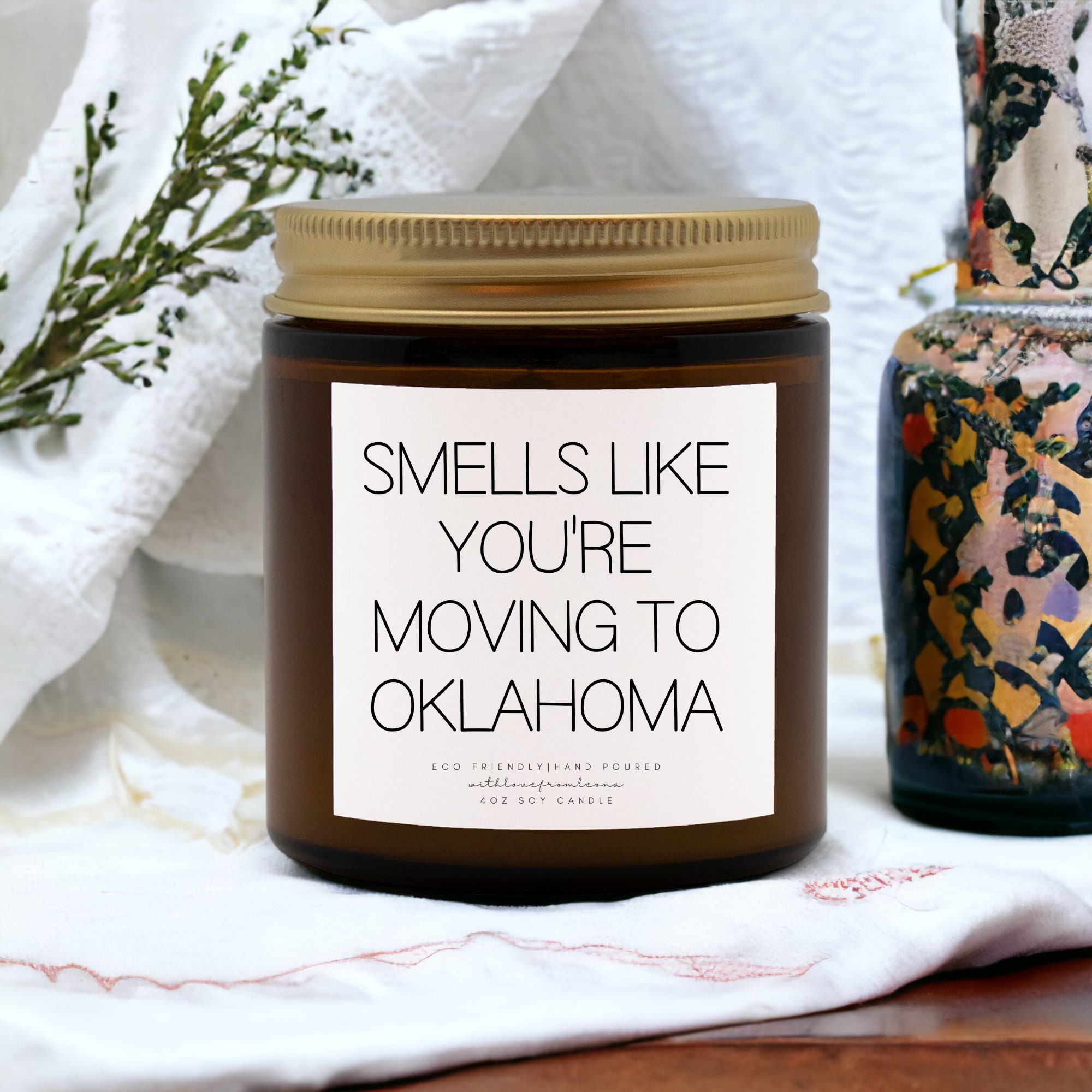 Moving to Oklahoma Gift Oklahoma Candle Gift Gift for - Etsy