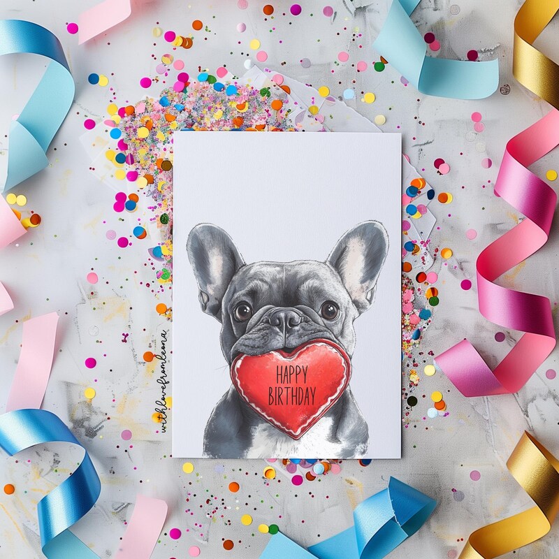 French Birthday Card Personalized - Etsy