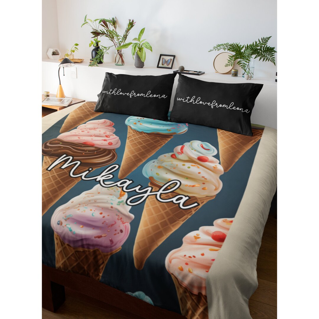 Ice Cream Blanket Ice Cream Throw Blanket Ice Cream Fleece Blanket Ice ...