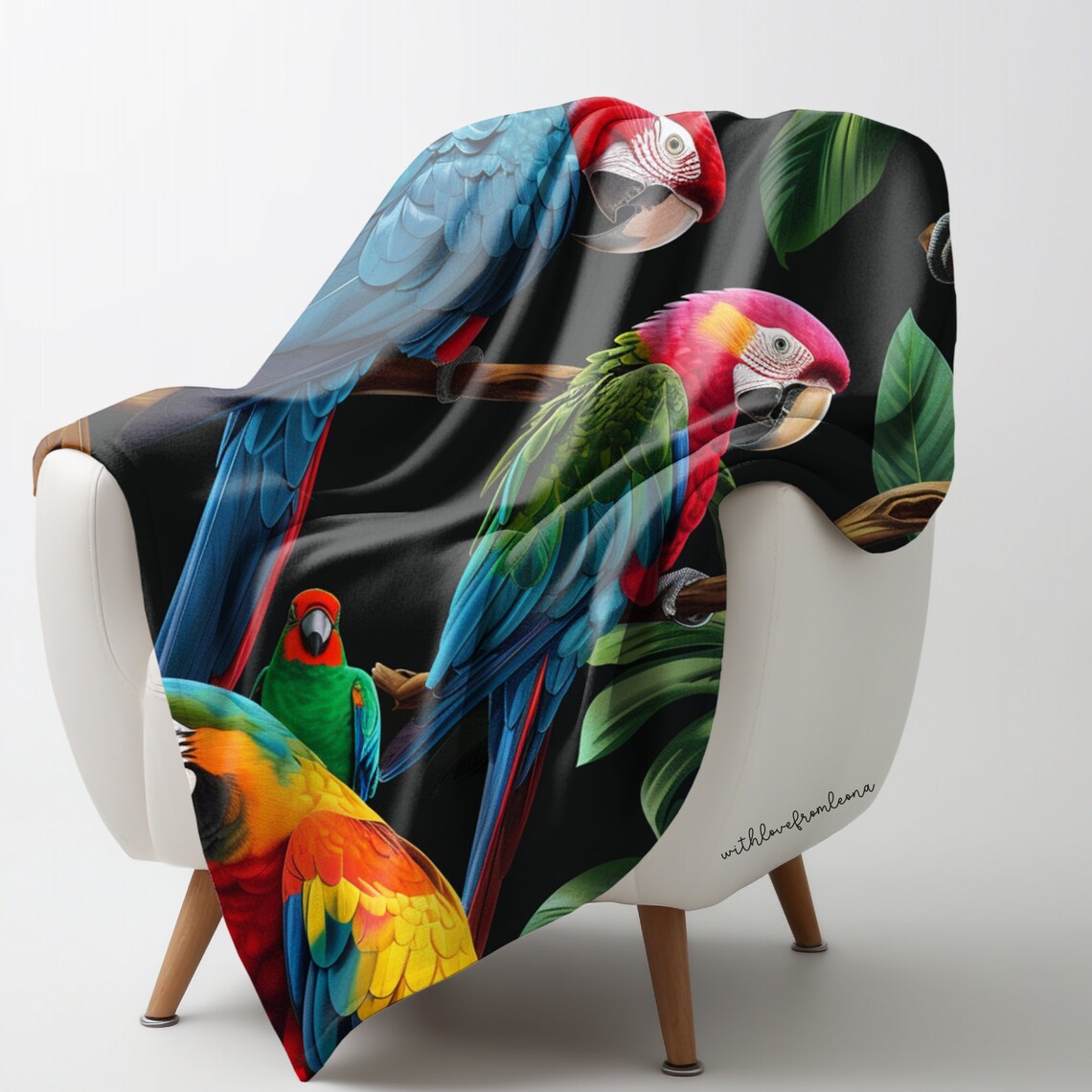 Parrots Blanket Parrot Throw Blanket Fleece Blanket Parrots Adult Kid ...