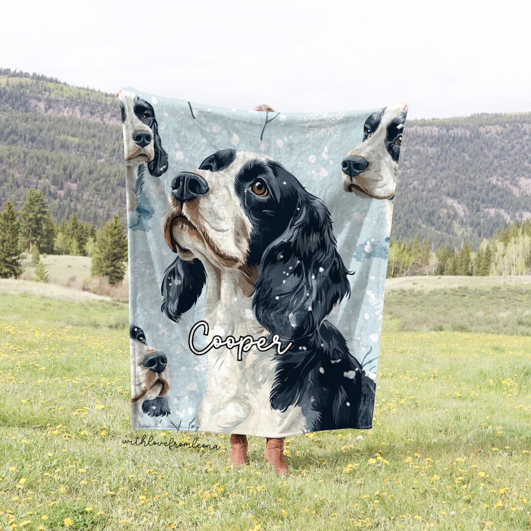 Cocker Spaniel Dog Winter Throw Blanket Cocker Spaniel Adult Kid ...