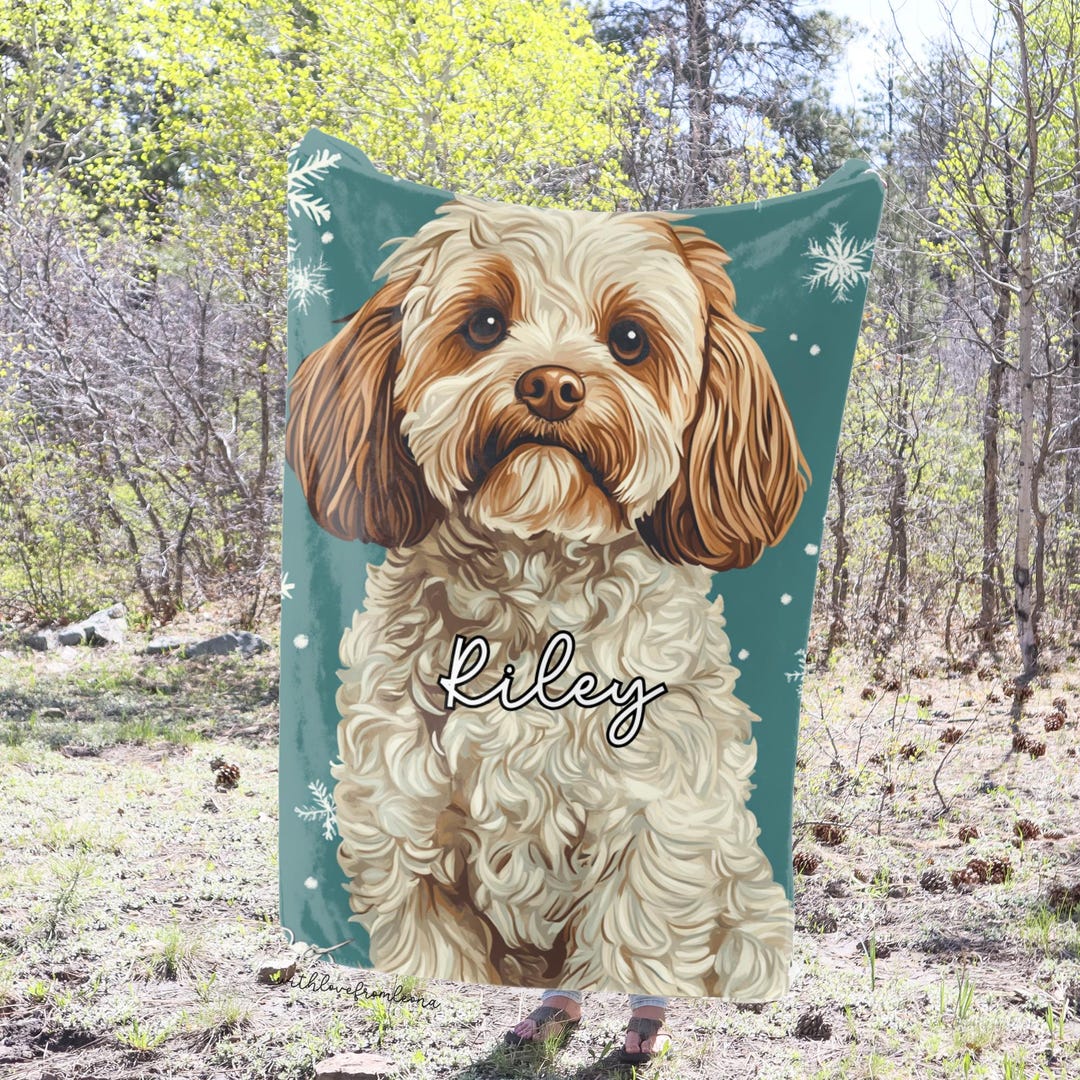 Cavapoo Dog Winter Throw Blanket Cavapoo Adult Kid Blanket Cavapoo ...