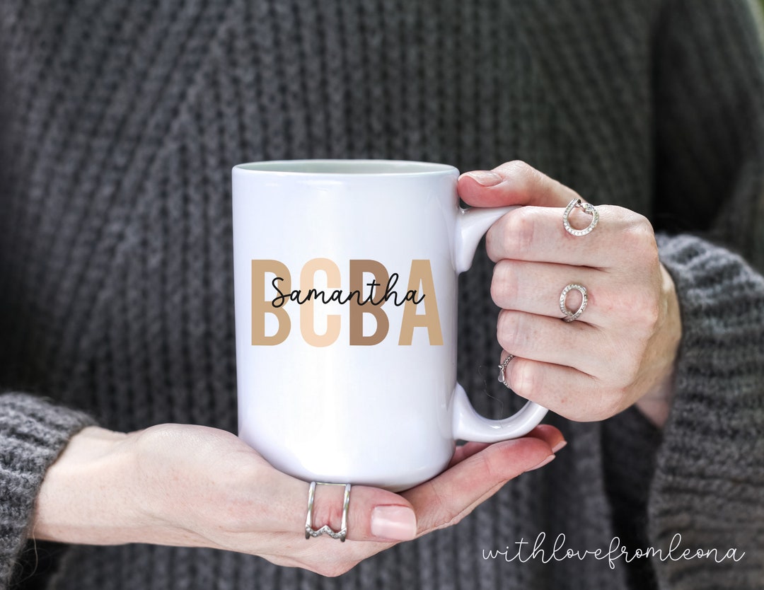 Personalized BCBA Mug, Bcba Appreciation Gift for Behavior Specialist ...