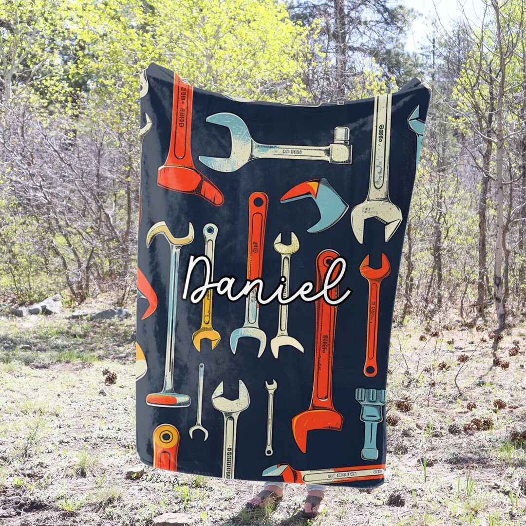 Tool Set Blanket Tool Set Throw Blanket Fleece Blanket Wrench Set Adult ...