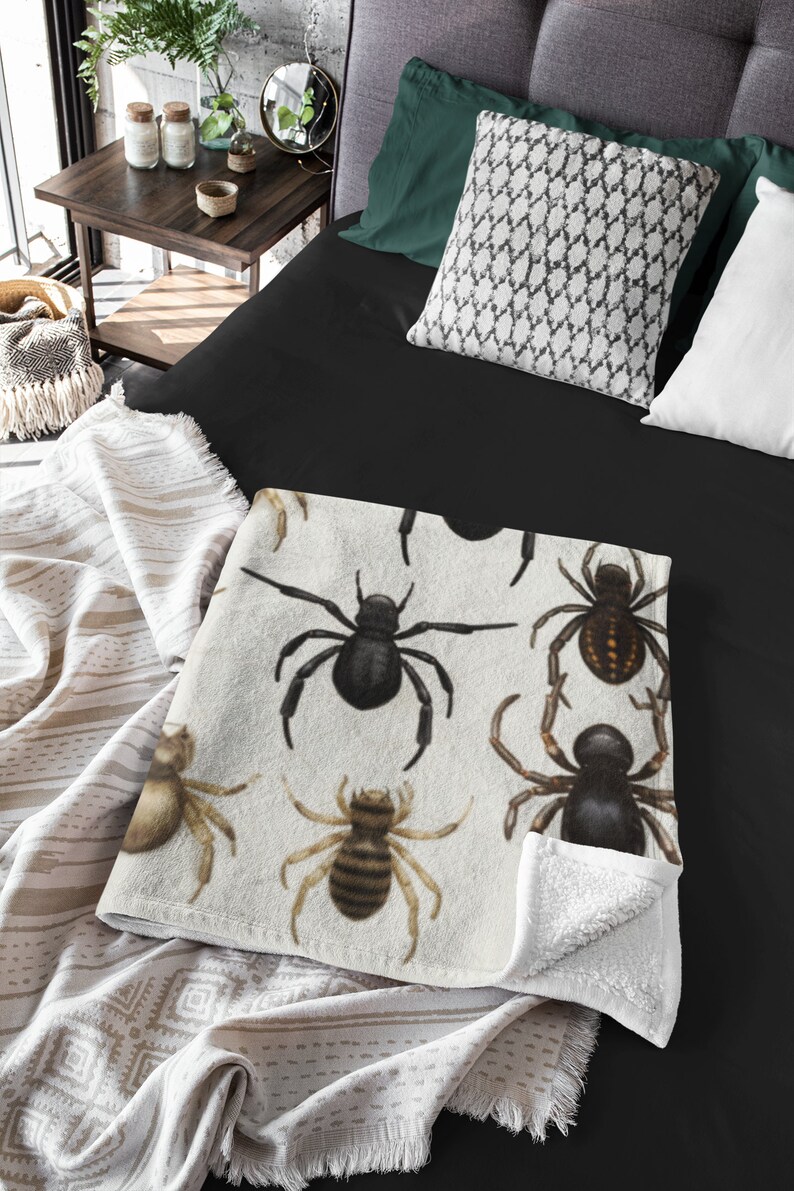 Spiders Blanket - Spider Throw Blanket - Spider Fleece Blanket ...
