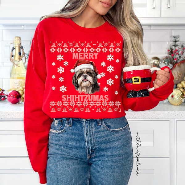 Shih Tzu Christmas - Etsy