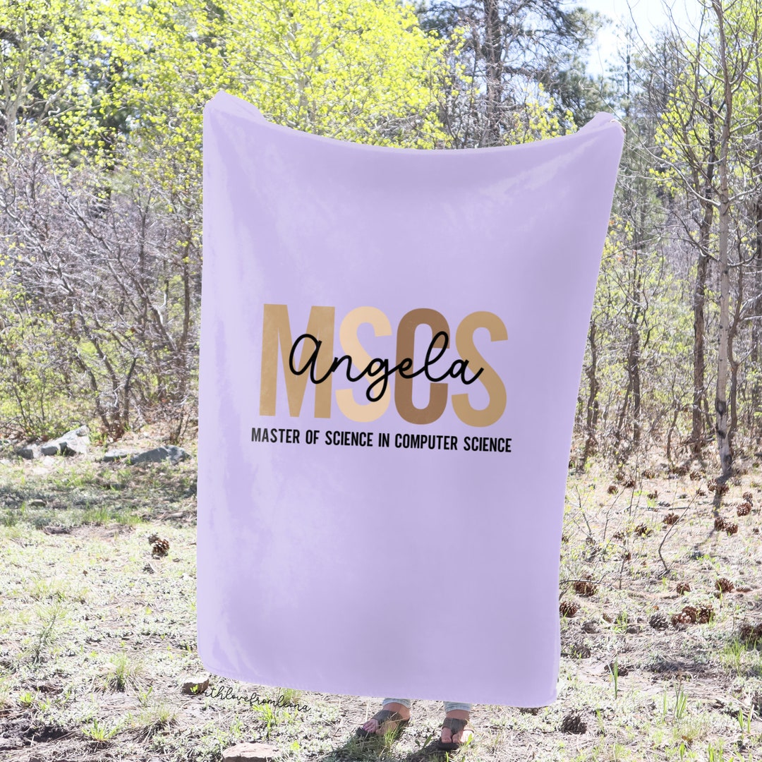 Master of Science in Computer Science Gift MSCS Blanket Custom MSCS ...