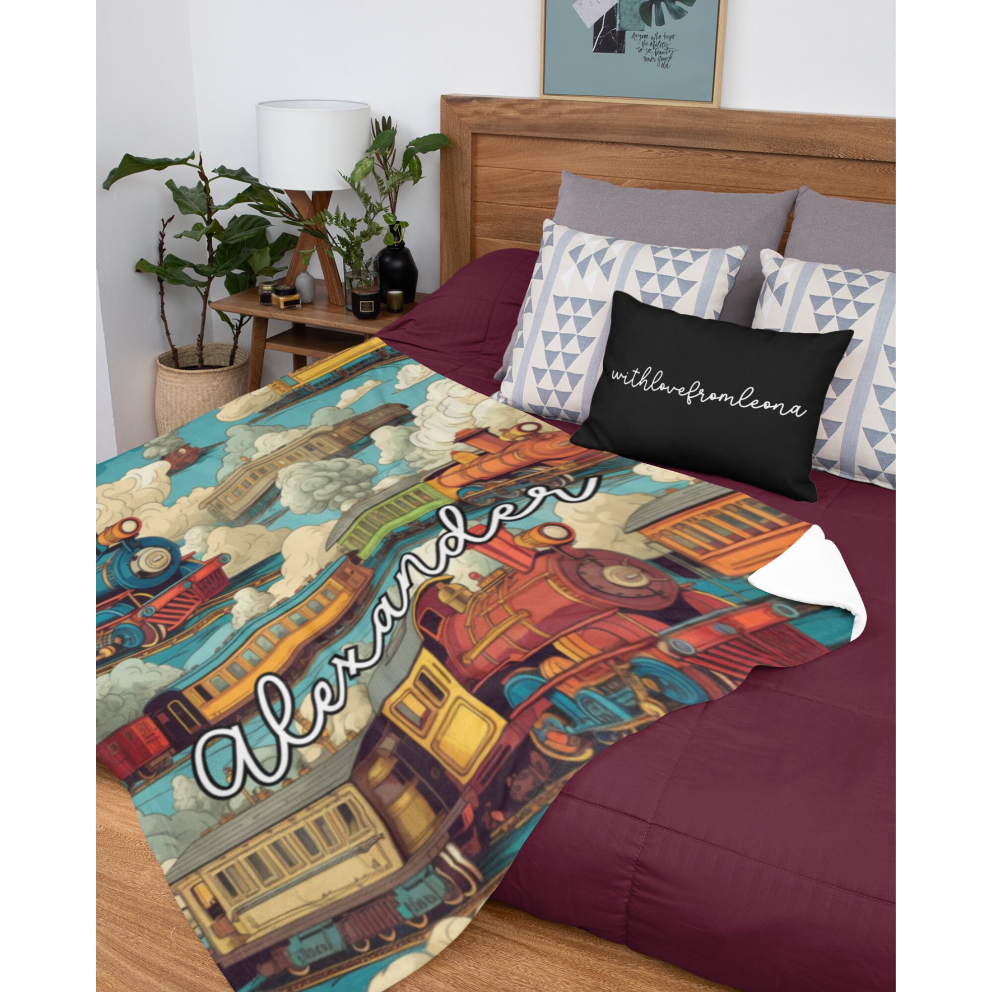 Train Blanket Train Throw Blanket Train Fleece Blanket Train Adult Kid ...