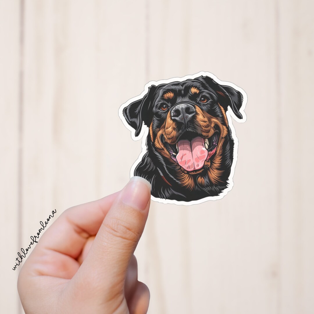 Rottweiler Sticker Laptop Stickers Rottweiler Laptop Decal Rottweiler ...