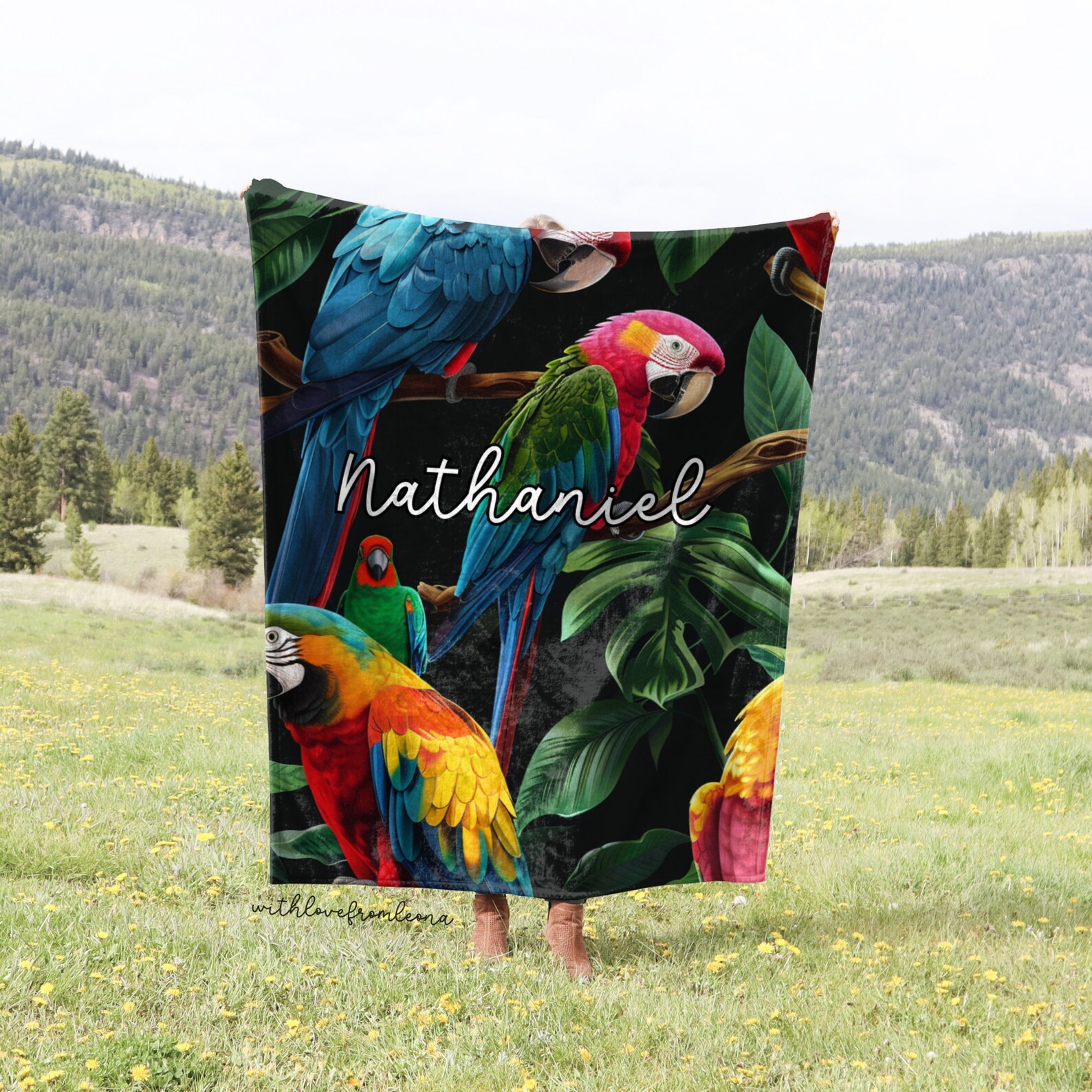 Parrots Blanket Parrot Throw Blanket Fleece Blanket Parrots Adult Kid ...